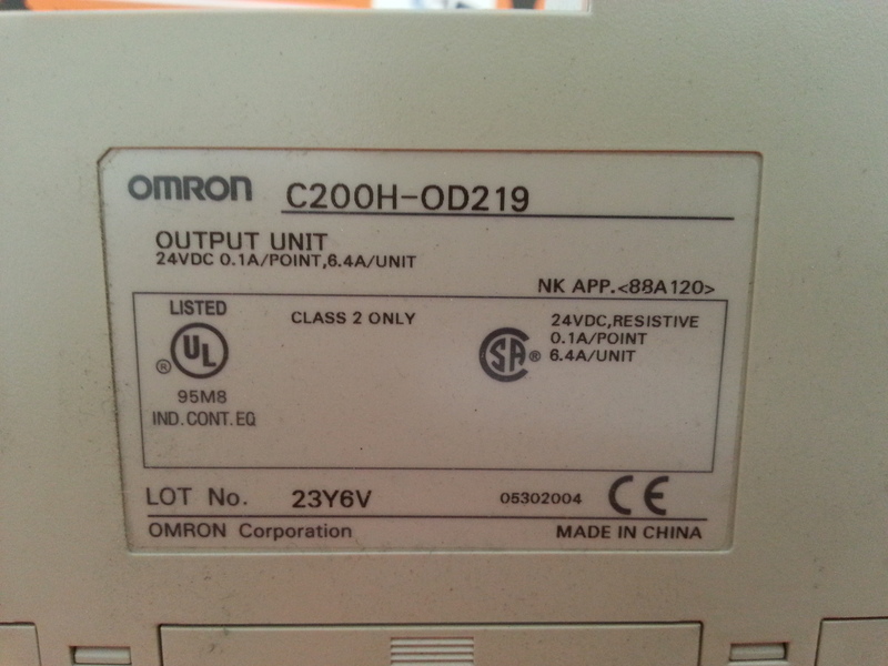 OMRON C200H-OD219 (C200H-0D219) OUTPUT UNIT - 裕益科技自動化設備可程式編碼器PLC分散式控制系統DCS